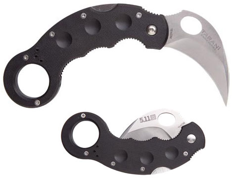 5.11 Tactical Tarani Series C.U.B. Journeyman's Folding Karambit Model ...