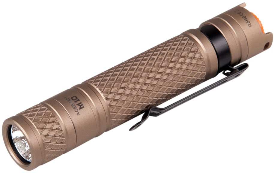 AceBeam M10 LED Flashlight, Tan, 224 Max Lumens - KnifeCenter ...