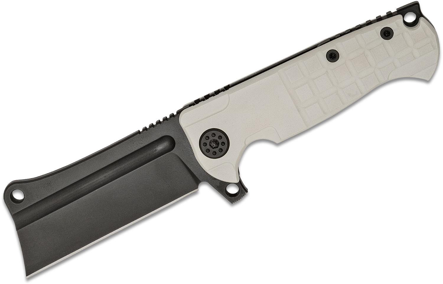 Andre De Villiers Knives Mini Cleaver Flipper Knife 3.25" S35VN Black ...