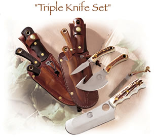 Alaska Heavy-Duty Skinner / Cleaver 3 Combo set Sure-Grip Handles ...