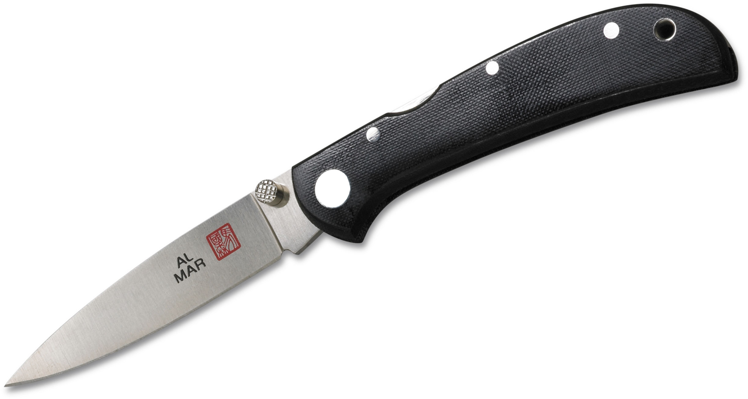 Al Mar 1003UBK2 Falcon Ultralight Folding Knife 3.15" Plain Blade ...