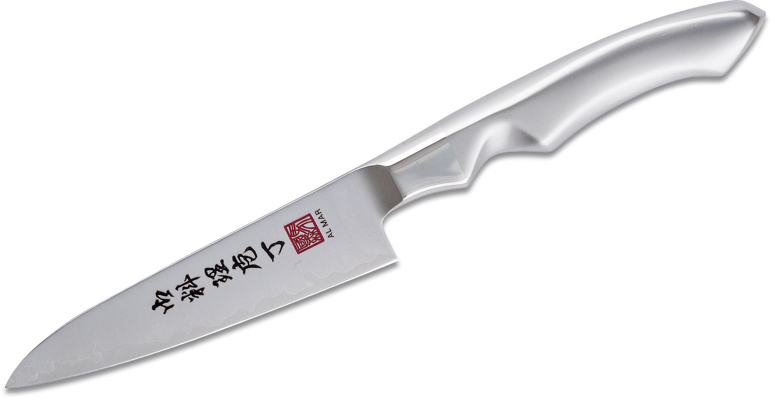 Al Mar SC4 Stainless Ultra-Chef Utility Knife 4.75" VG10 Damascus Blade ...