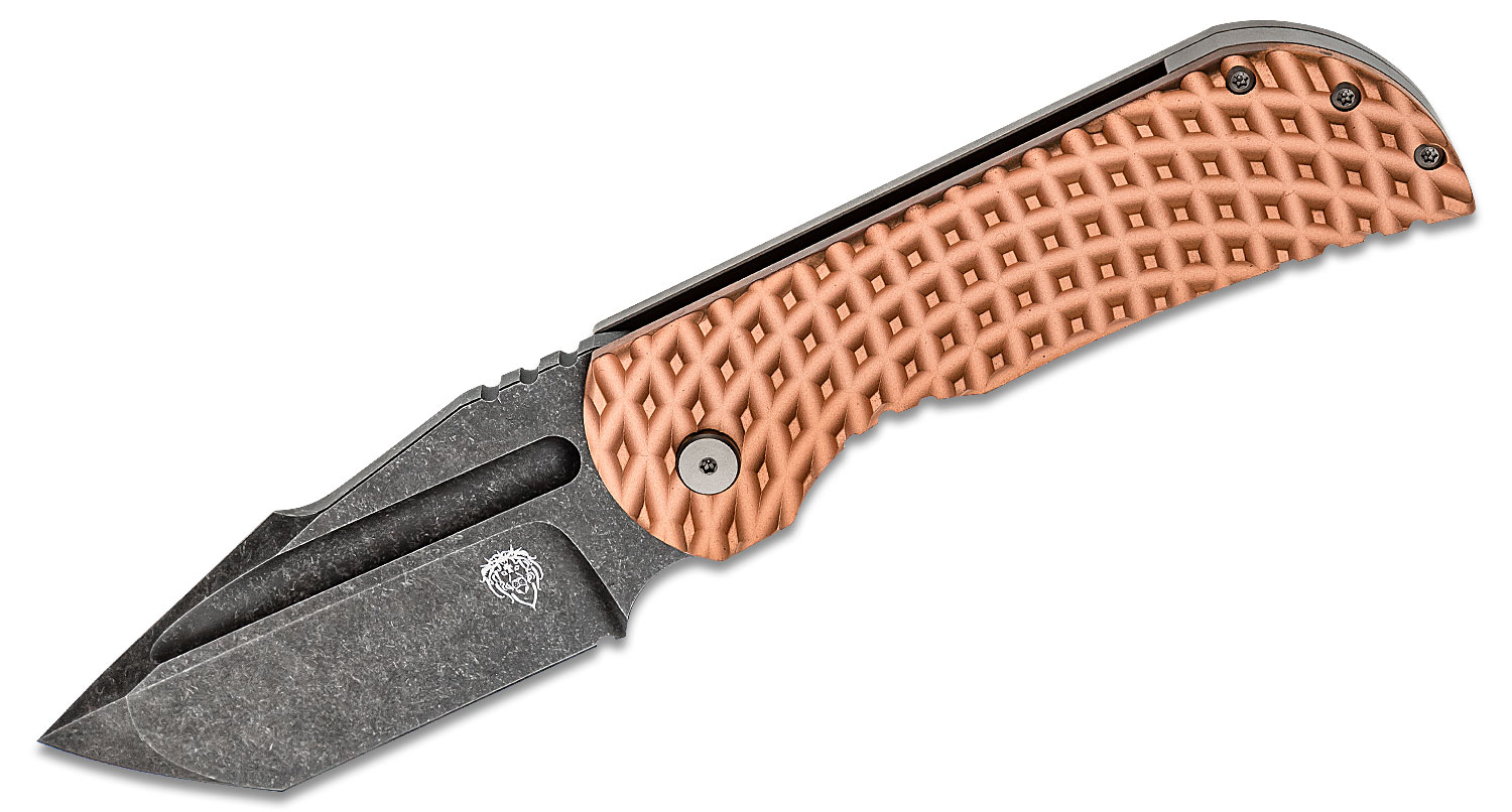 Alphahunter Tactical Design Custom Dark Copper Apocalypse Folding Knife ...