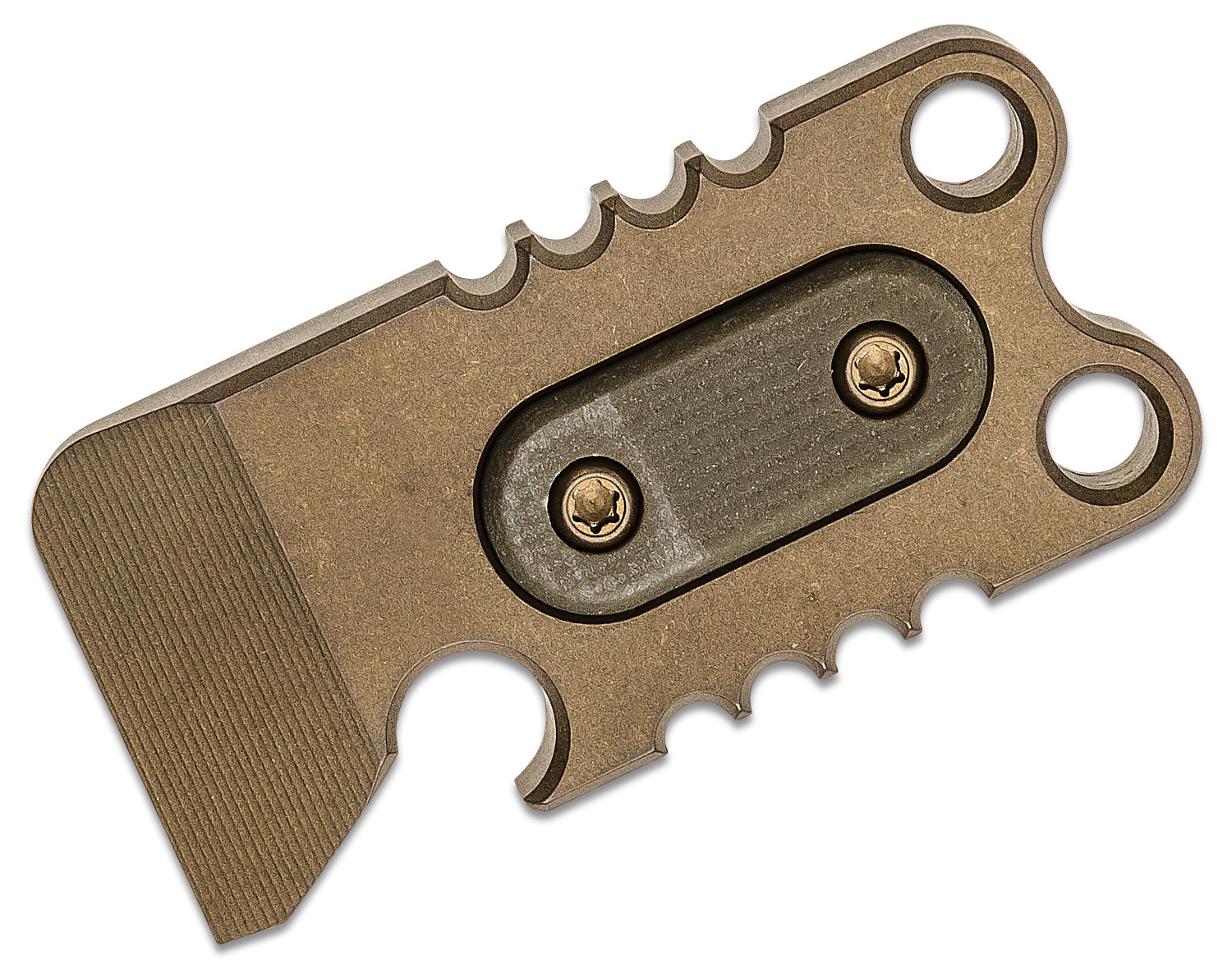 Jens Anso Custom Titanium Mini-Bar Multi-Tool, Amber Anodized with OD ...