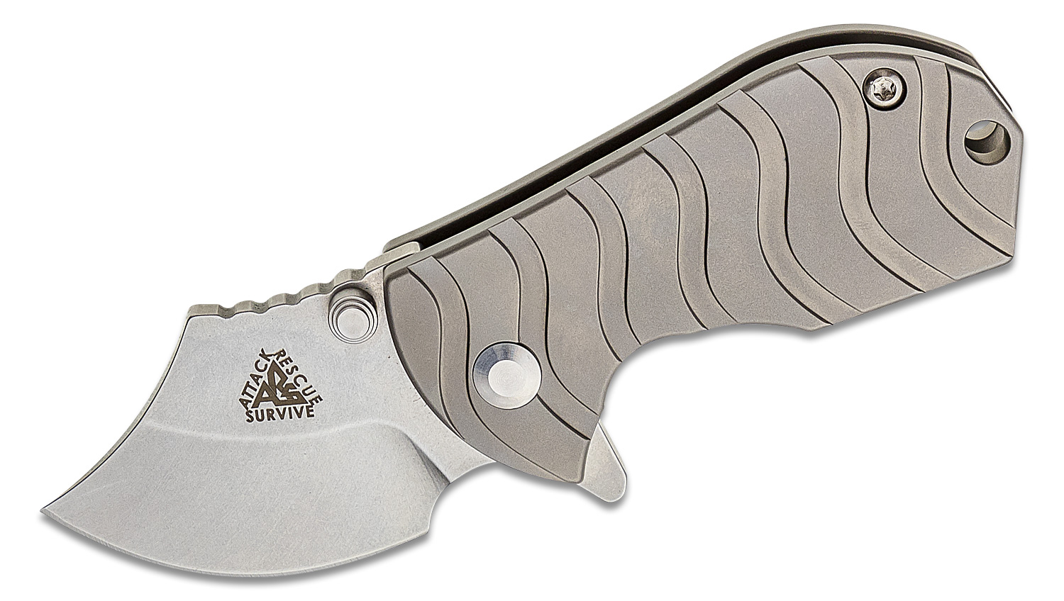 ARS Knives Flip Shank Frame Lock Flipper Knife 2" S35VN Stonewashed ...