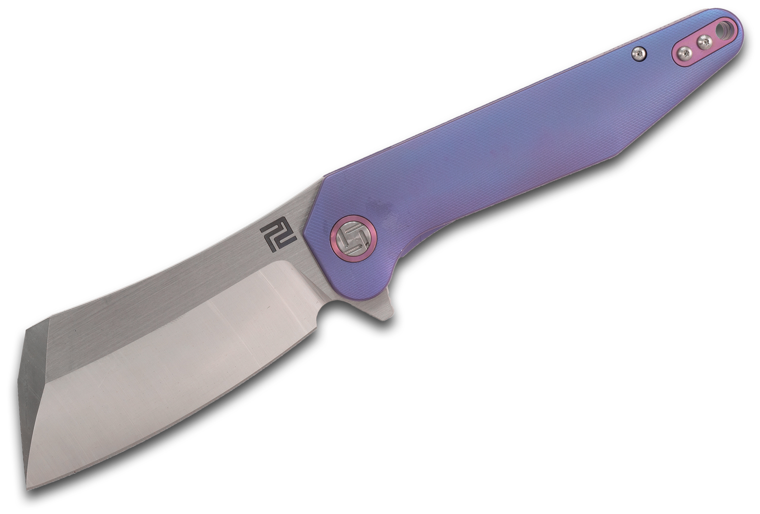 ArtisanCutlery Osprey 1803G-BUM Flipper Knife 3.74" M390 Satin Cleaver ...