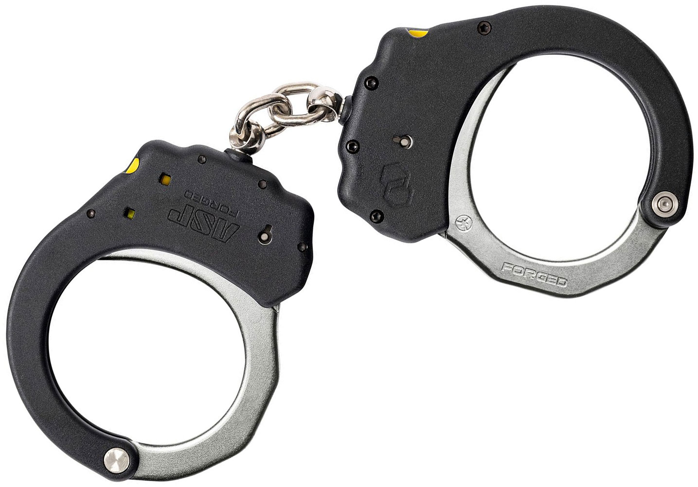 ASP Chain Ultra PLUS Handcuffs (Steel), Black - KnifeCenter - 56060