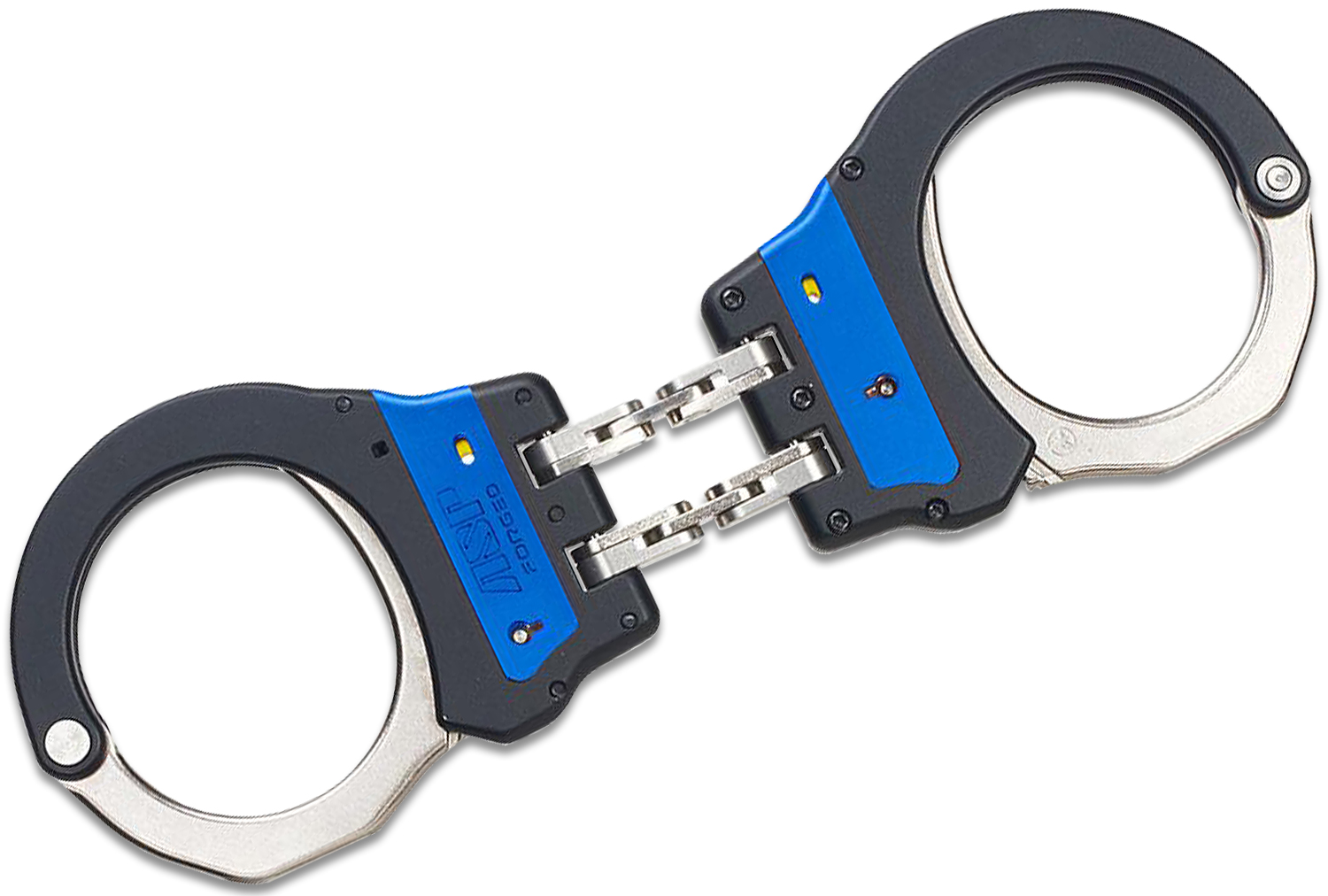 ASP Identifier Ultra Hinge Handcuffs, Blue - KnifeCenter - 56011 ...