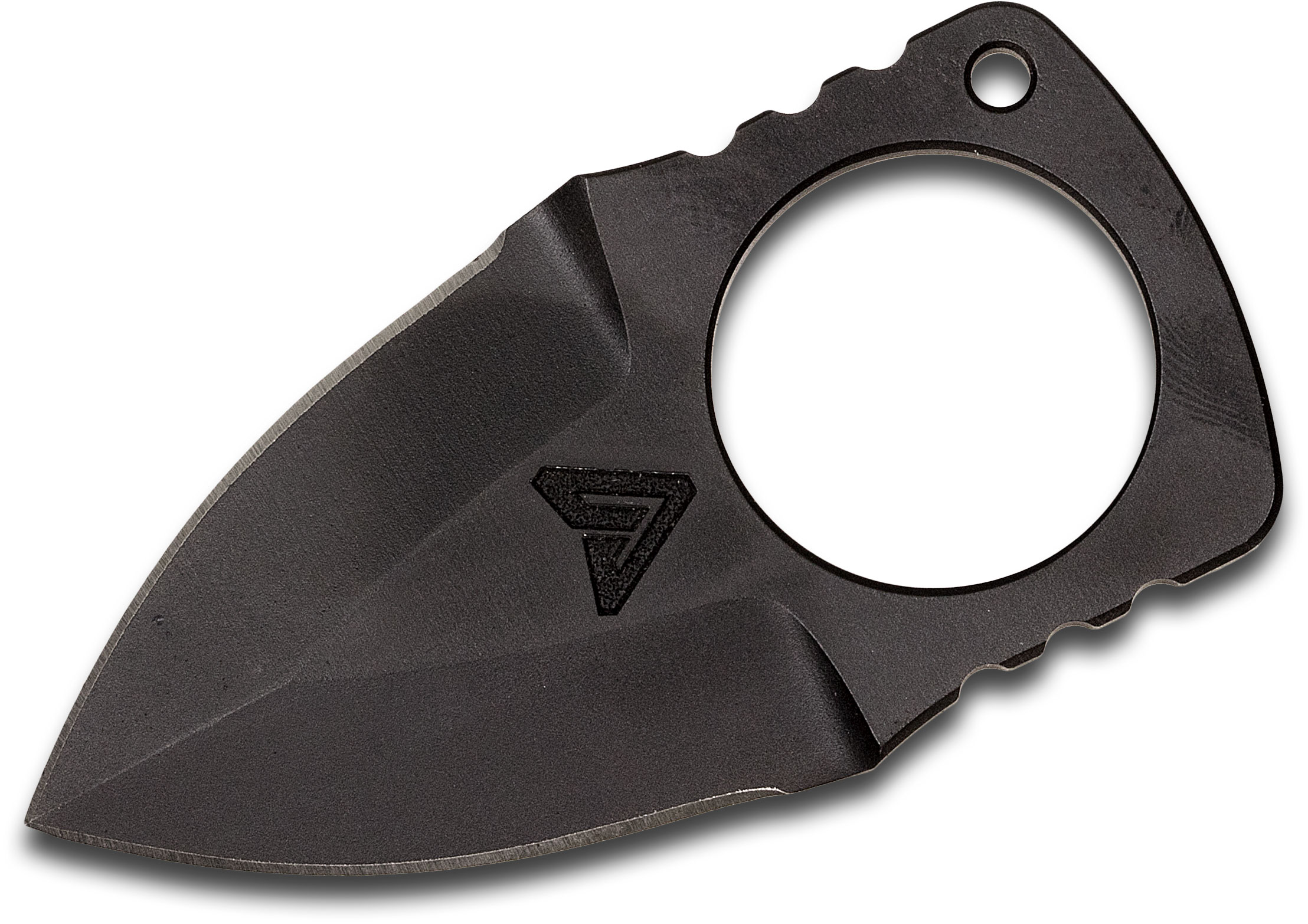 Atlas Dynamic Defense BUG Back-Up Guardian Ring Knife 1.625" Black S30V ...