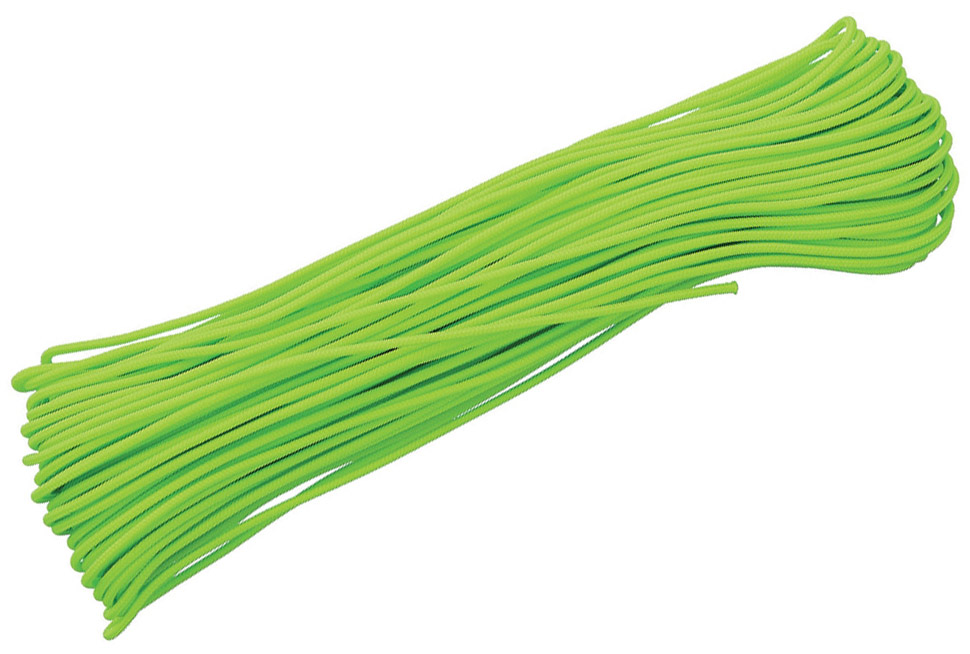 Atwood Rope 275 Paracord, Neon Green, 100 Feet - KnifeCenter - RG1159