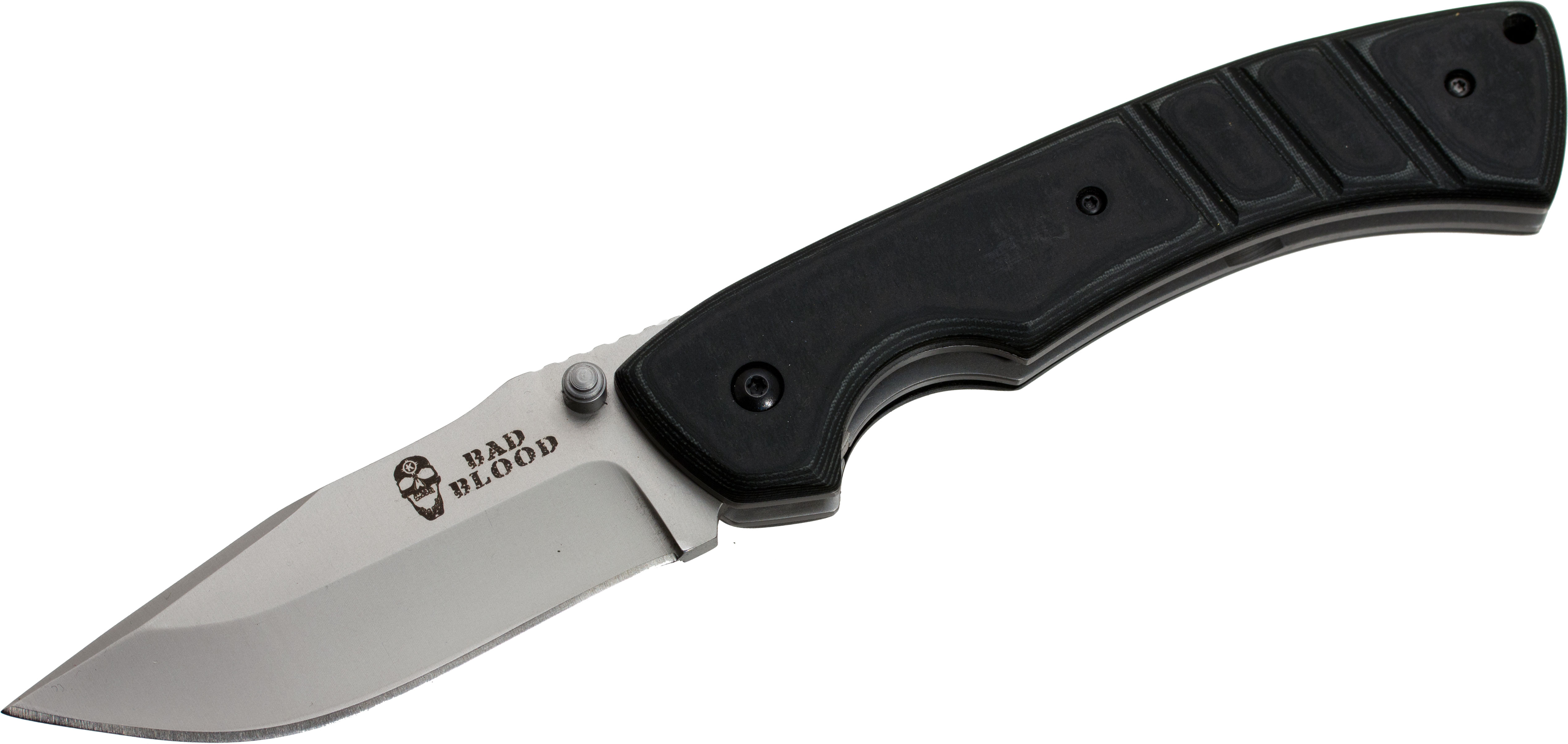 Bad Blood Knives Partisan Nano Folding 3.625" 8Cr14 Stainless Blade ...
