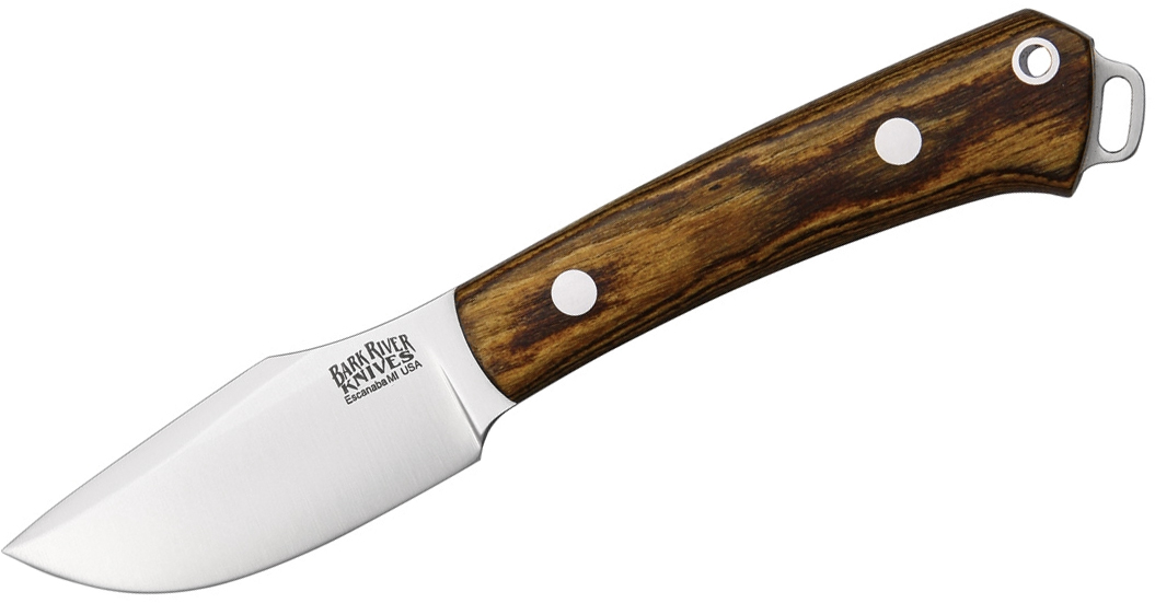 Bark River Knives Trailmate Fixed 3" A2 Tool Steel Blade, Bocote Wood ...