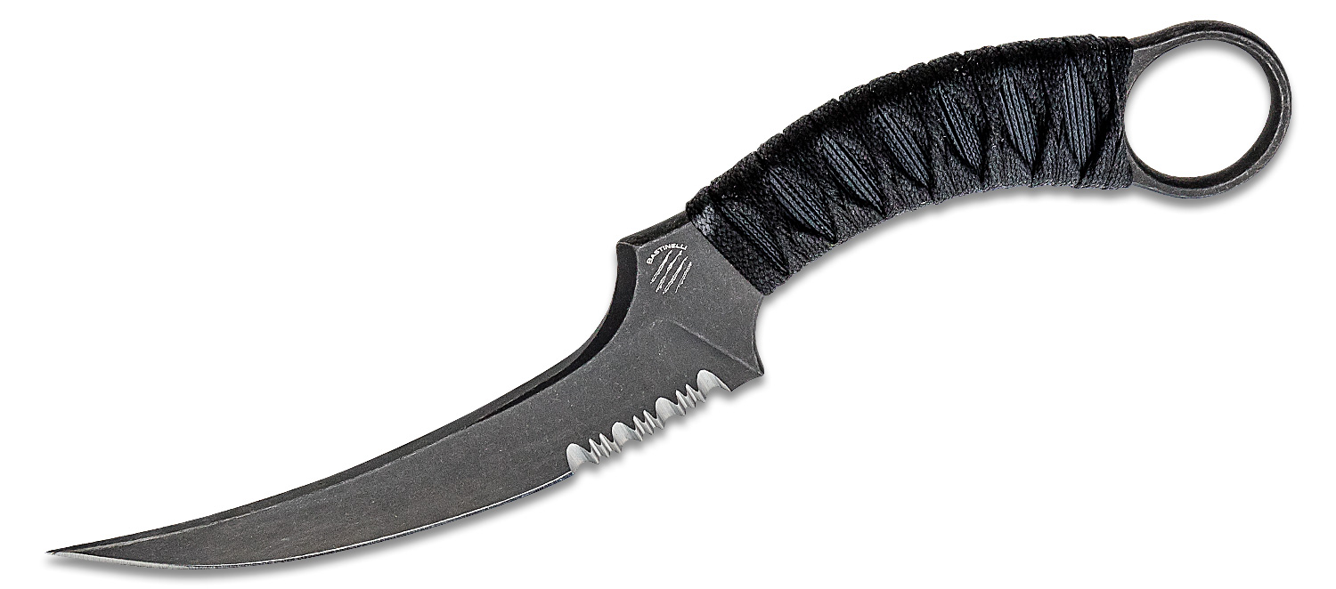 Bastinelli Creations Mako Fixed Blade Knife 4.625" N690Co Black PVD ...