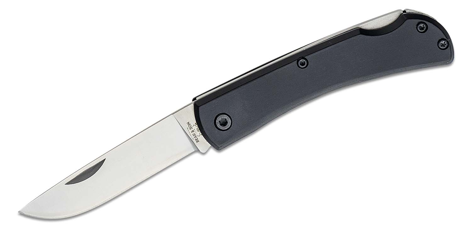 Bear & Son 137L Farmhand Lockback Folder 2.75" Plain Blade, Black ...