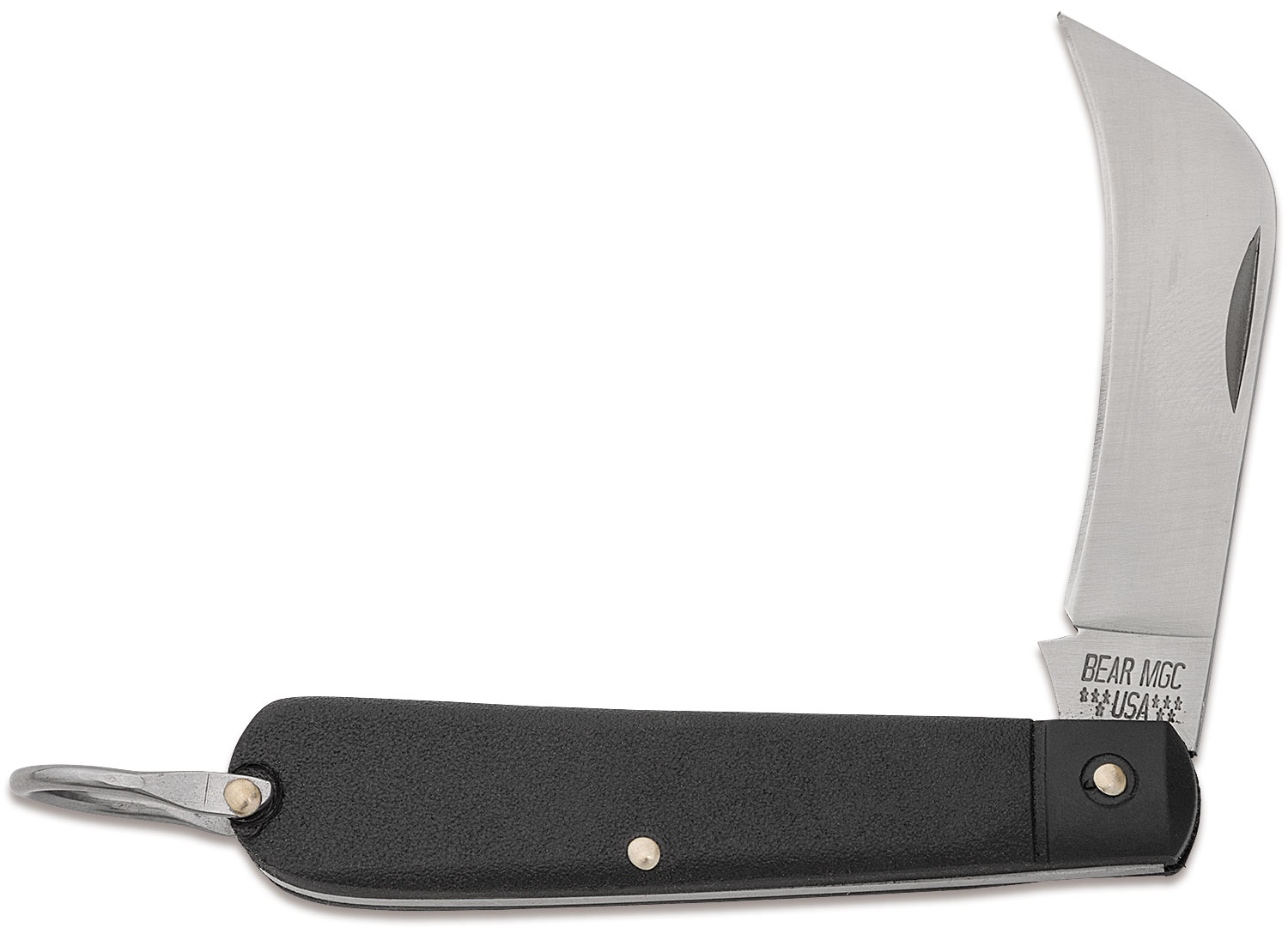 Bear & Son 7116HB Delrin Hawkbill, Black Delrin Handles, 3.75" Closed ...