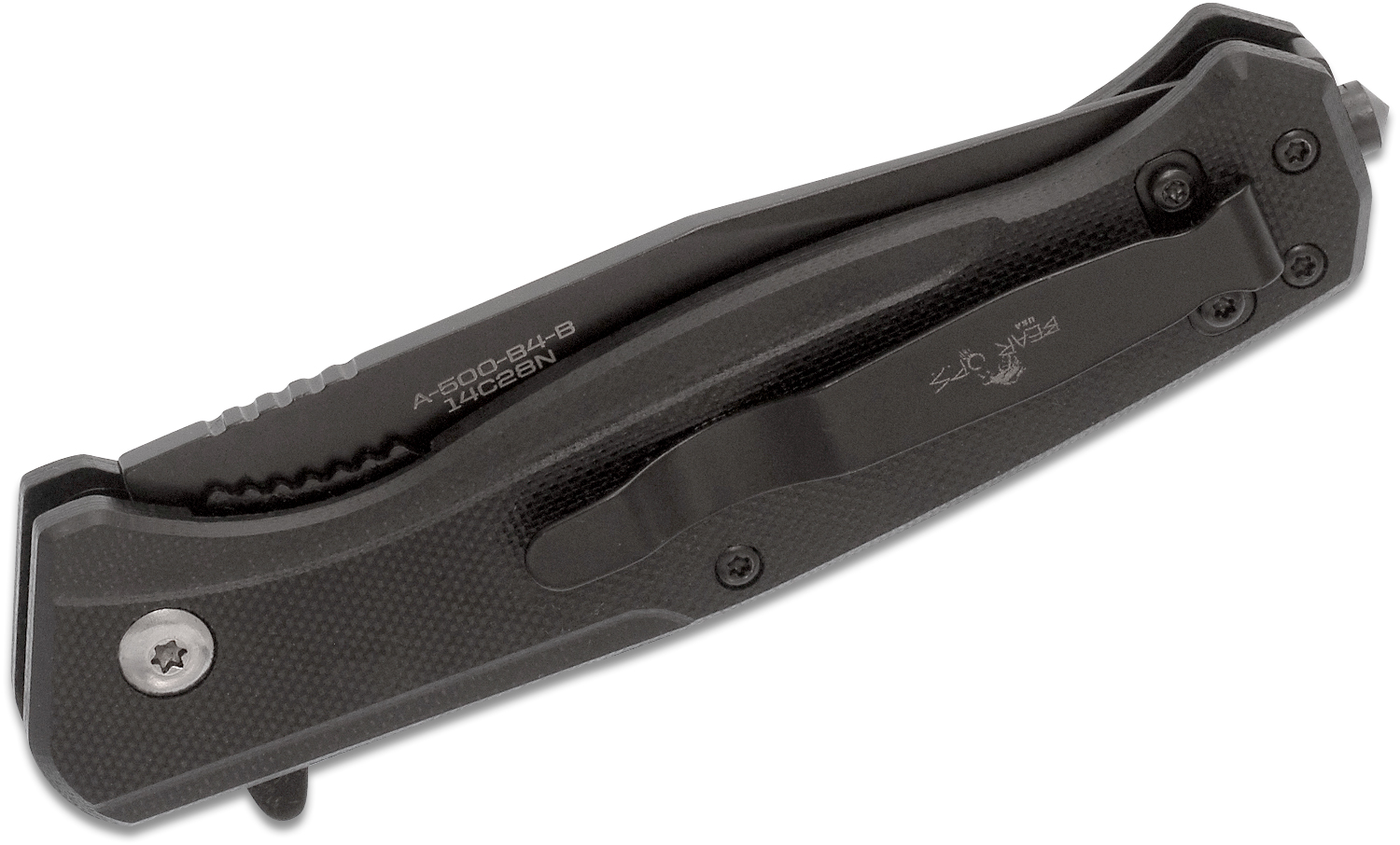 Bear OPS Bear Swipe IV Assisted Folding Knife 3.25" Black Tanto Blade ...