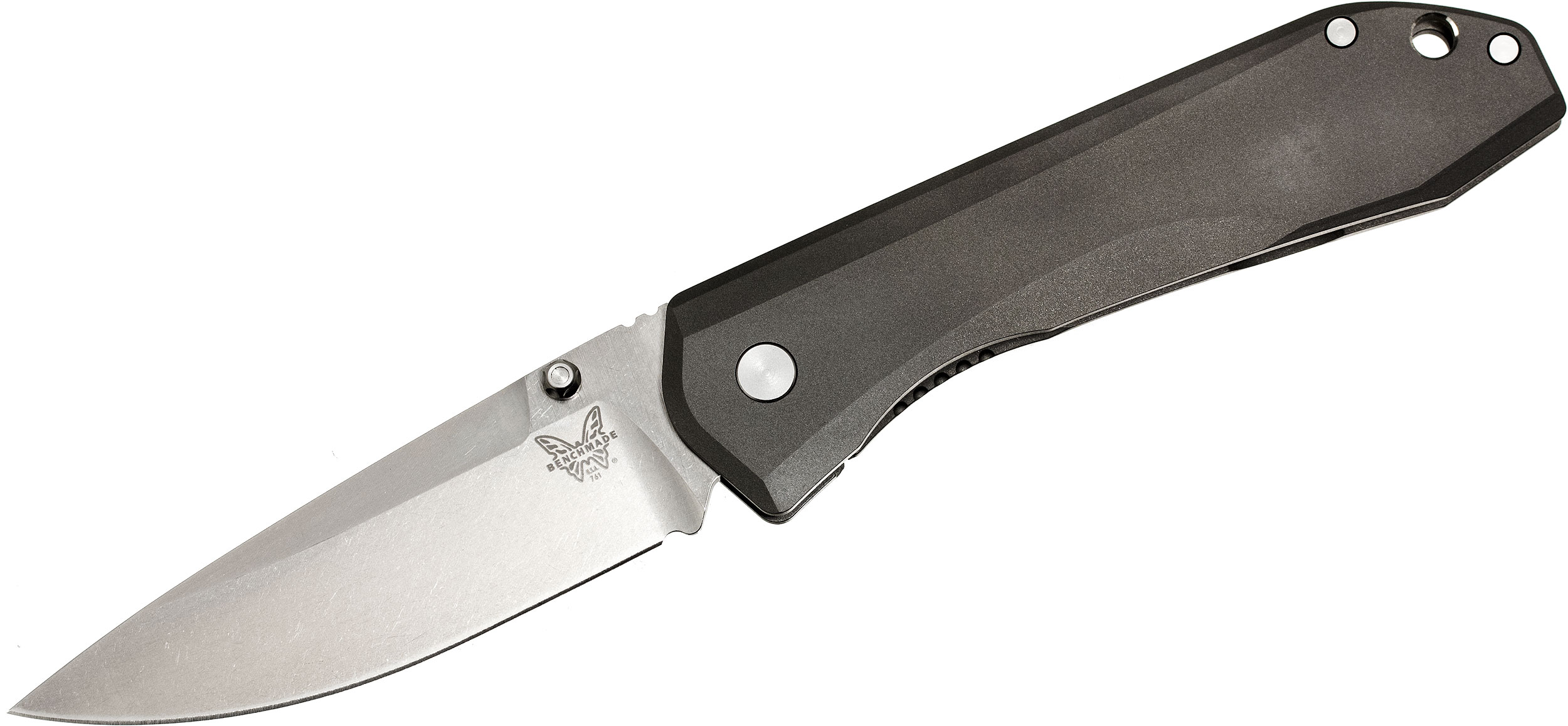 Benchmade 761 Titanium Framelock Folding 3.73" M390 Satin Plain Blade ...