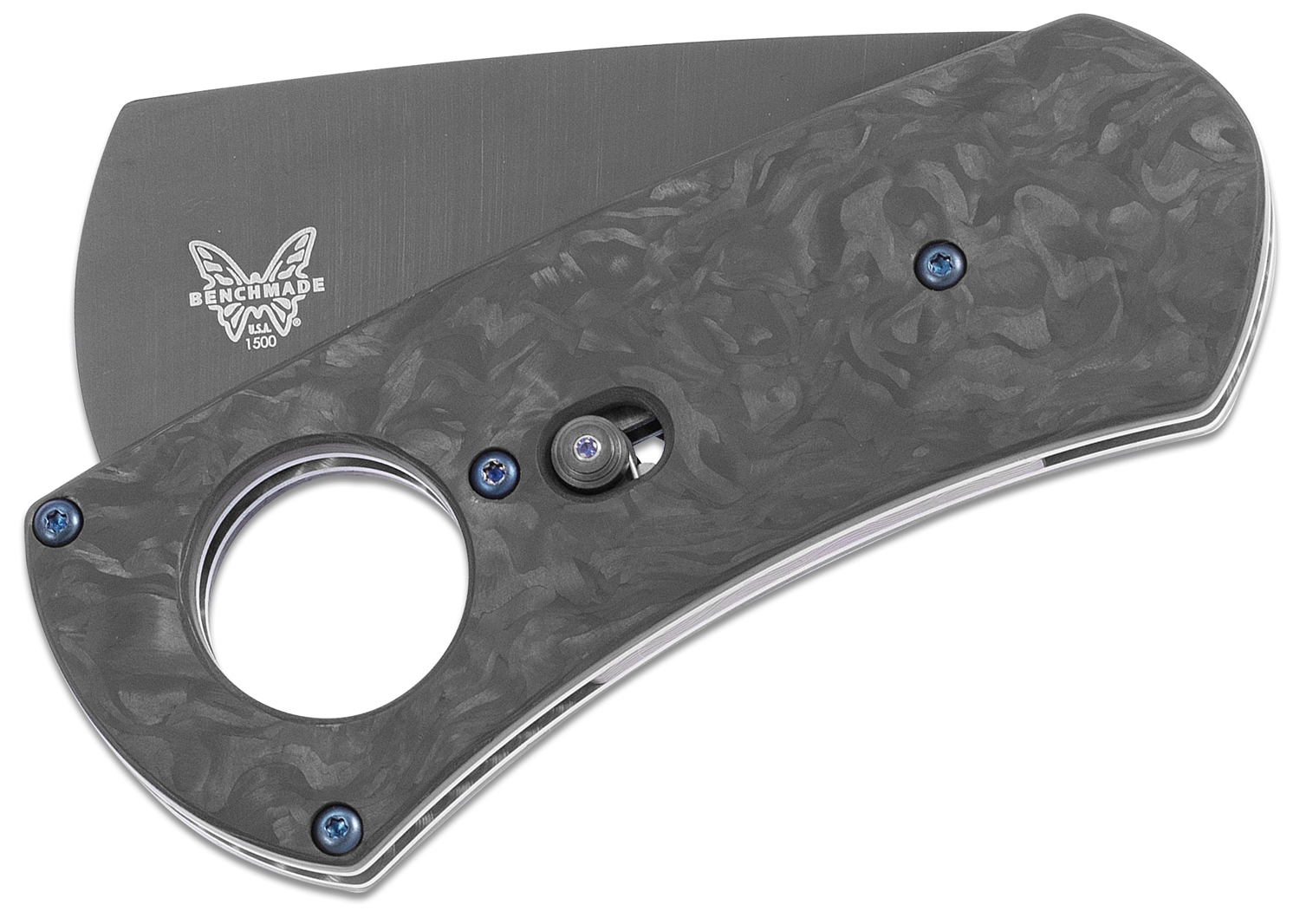 Benchmade Gold Class Cigar Cutter, Carbon Coated CPM-S90V Stainless ...
