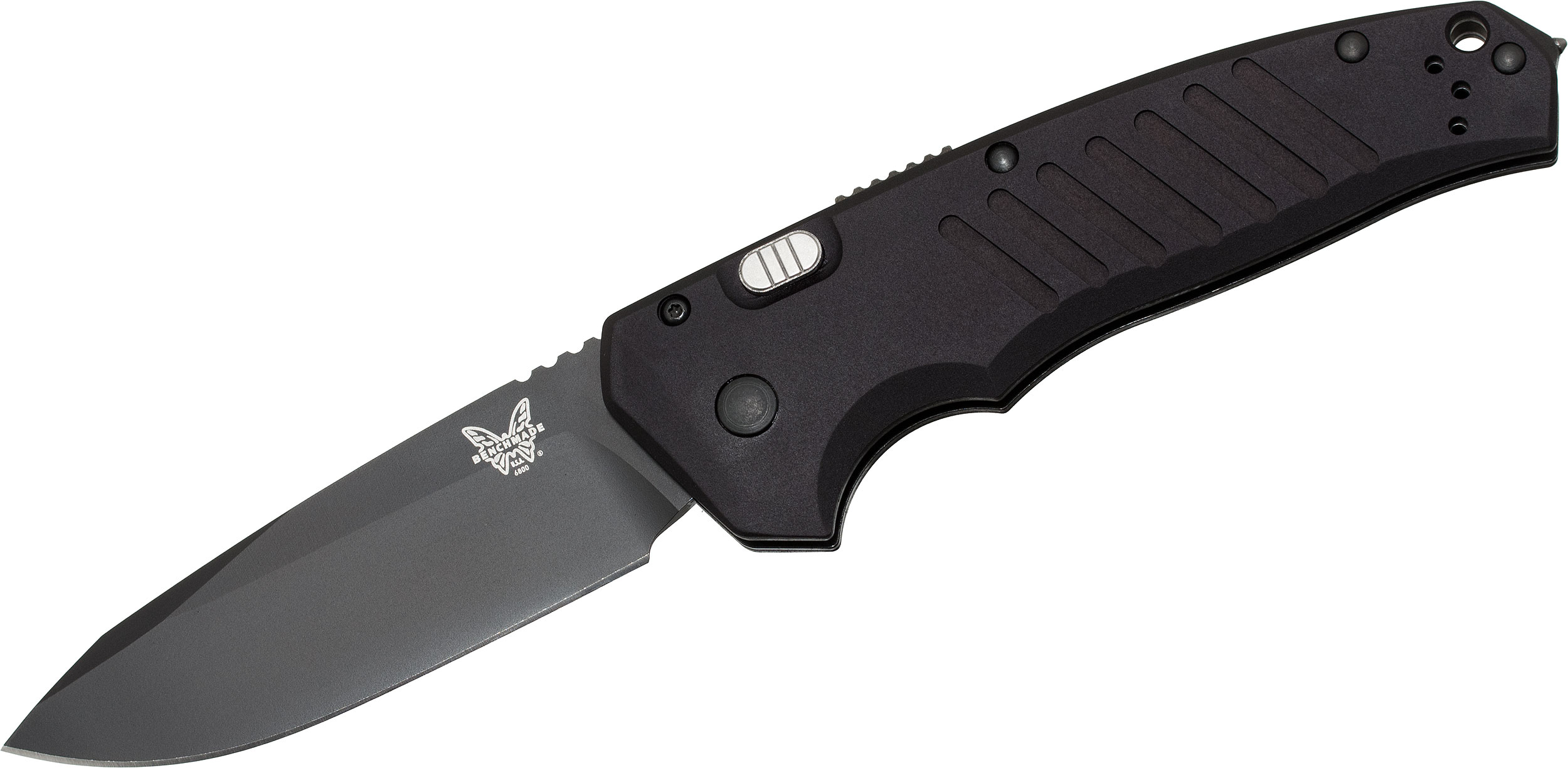 Benchmade 6800BK AUTO APB Folder 3.52" Black Plain Blade, Black ...