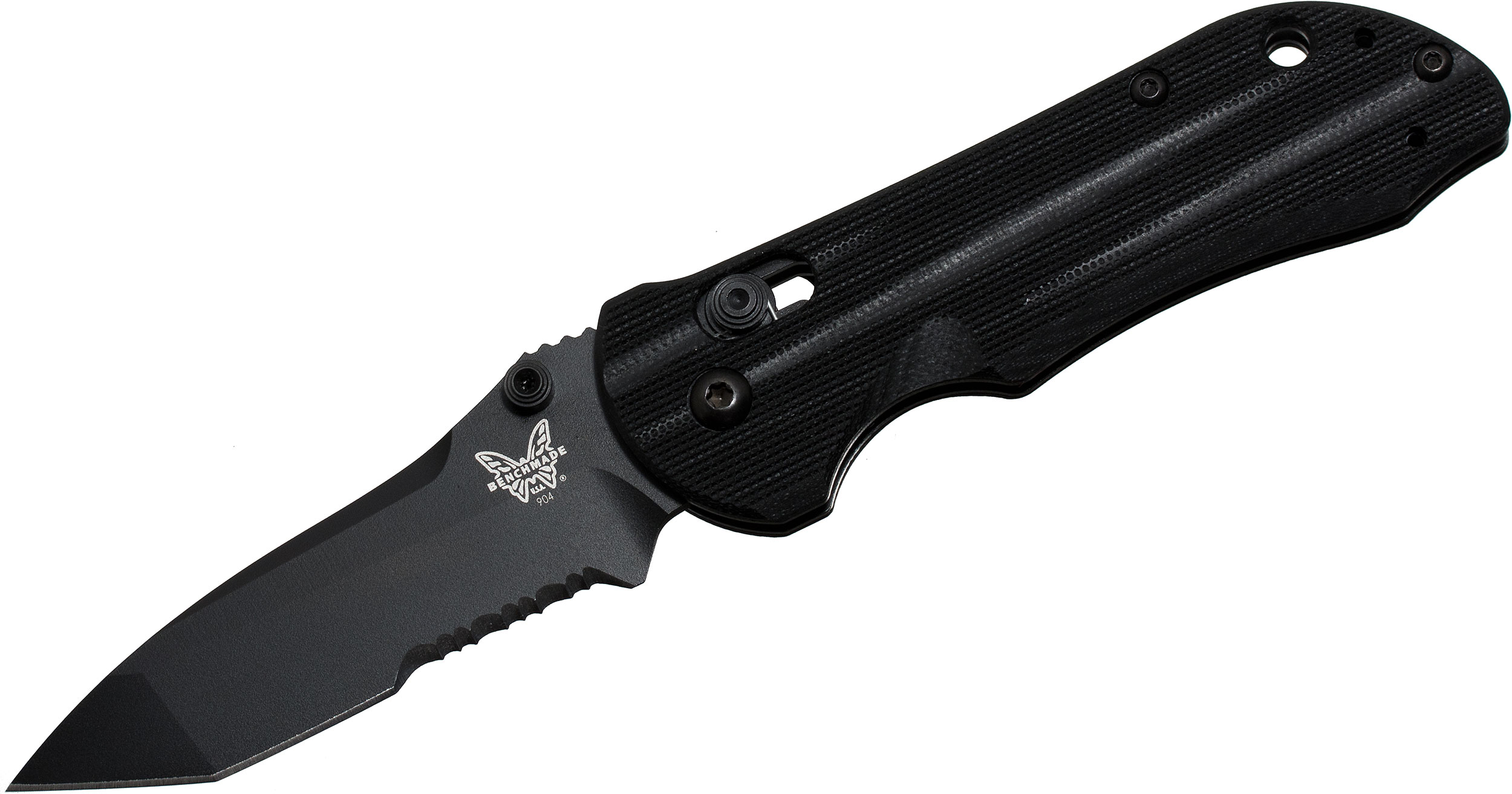 Benchmade 904SBK Mini-AXIS Stryker Folding Knife 2.94" Black Combo ...