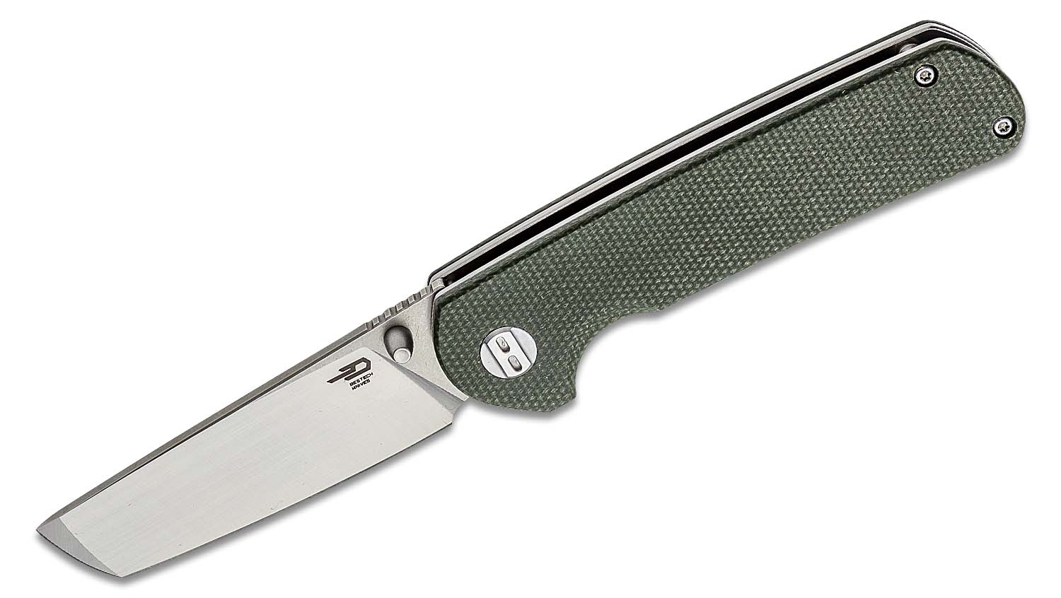 Bestech Knives Sledgehammer Folding Knife 3" D2 Two-Tone Blade, Green ...
