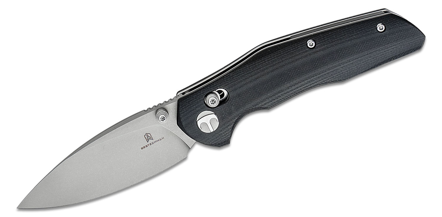 Bestech Knives Bestechman Ronan Folding Knife 3.26" 14C28N Stonewashed ...