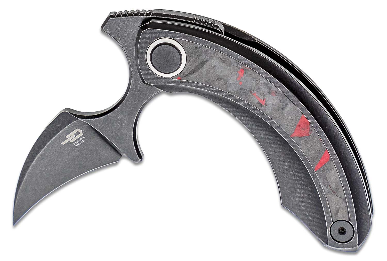 Bestech Knives Ostap Hel Strelit Push Dagger Flipper Knife 2.19" M390 ...