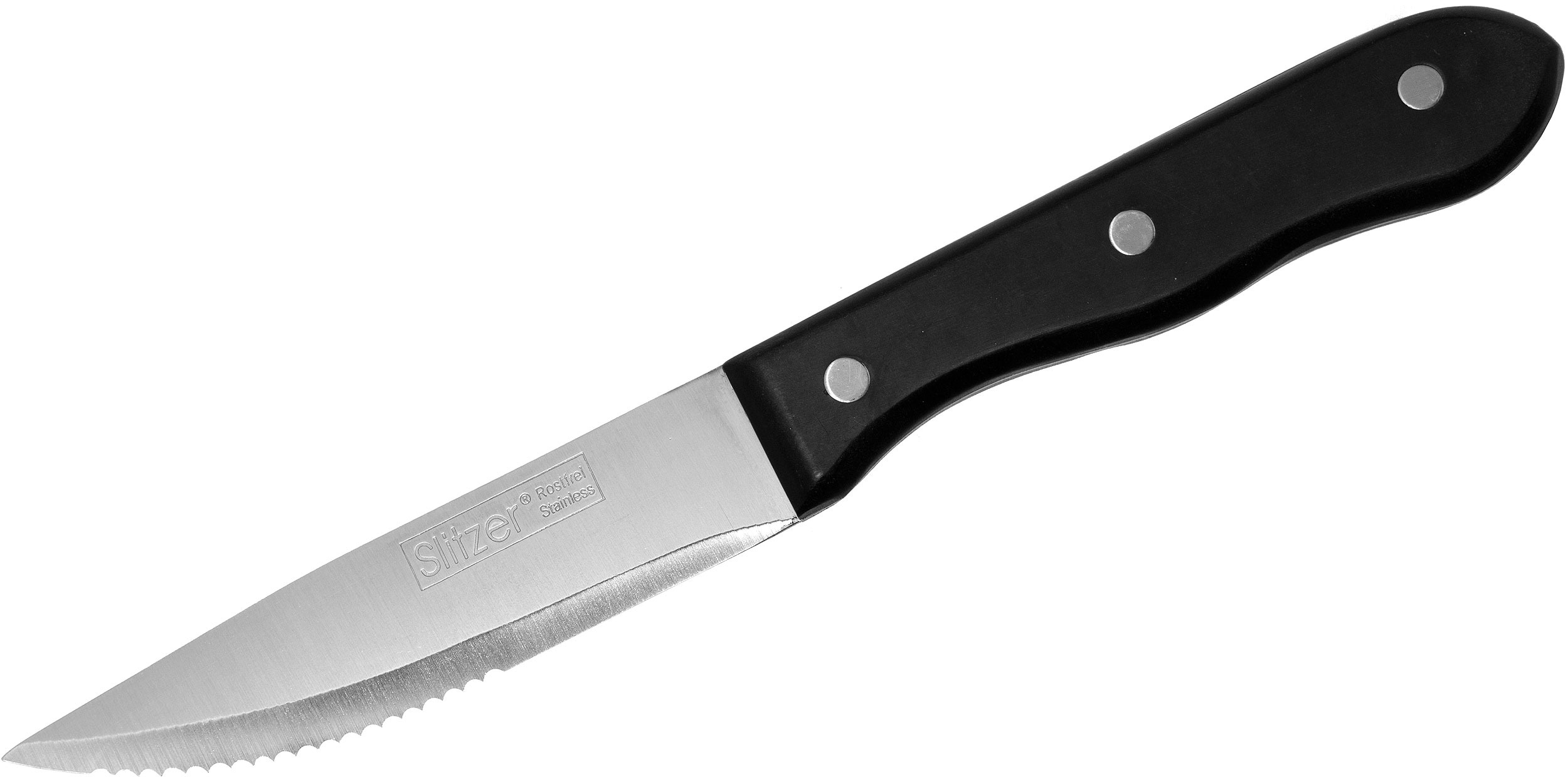 Slitzer Jumbo Steak Knife 4-3/4" Half Serrated Blade - KnifeCenter ...