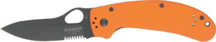 Blade Tech Wegner E Pro Hunter 3-5/8" S30V Combo Edge w/Orange G-10 ...