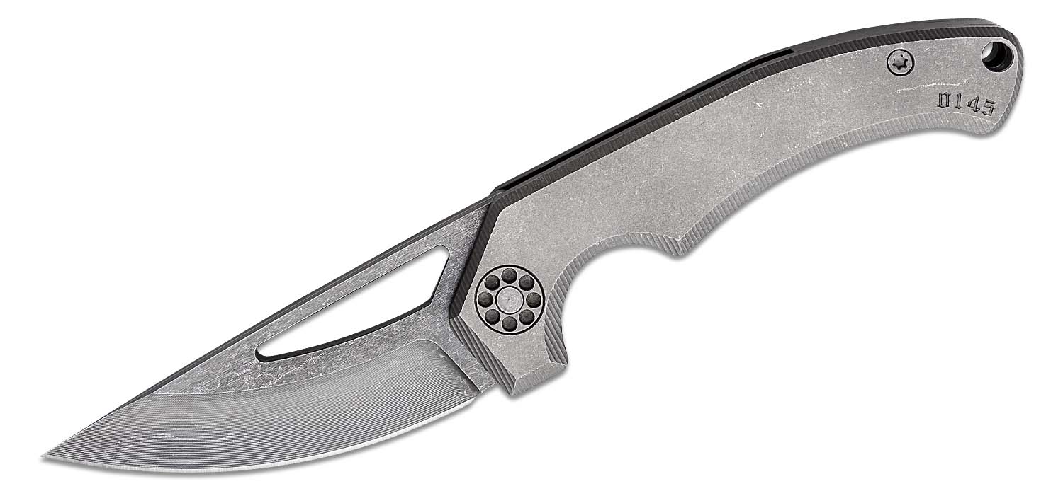 Blaurock Blades BRB V3.5 #145 Flipper Knife 3.05" AEB-L Acid Washed ...