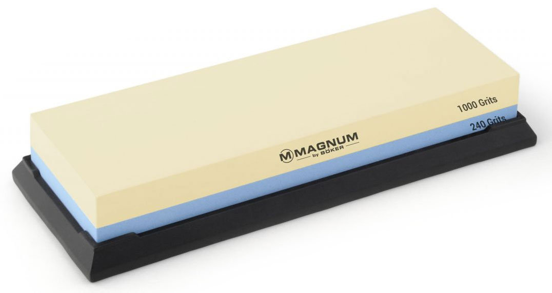 Boker Magnum Double Sided White Corundum Whetstone, 240/1000 Grits ...