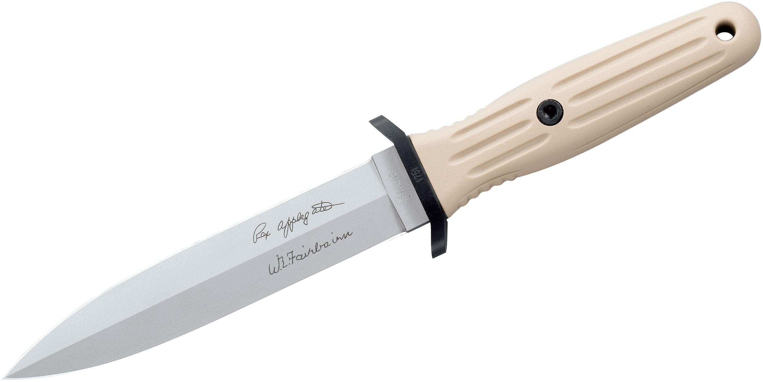 Boker Applegate-Fairbairn A-F Dagger 6" Blade, Desert Tan Delrin ...