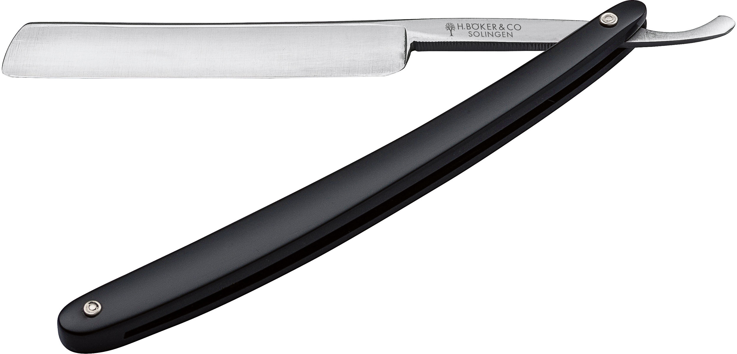 Boker French Point Straight Razor 3/8" Carbon Steel Blade, Black ...