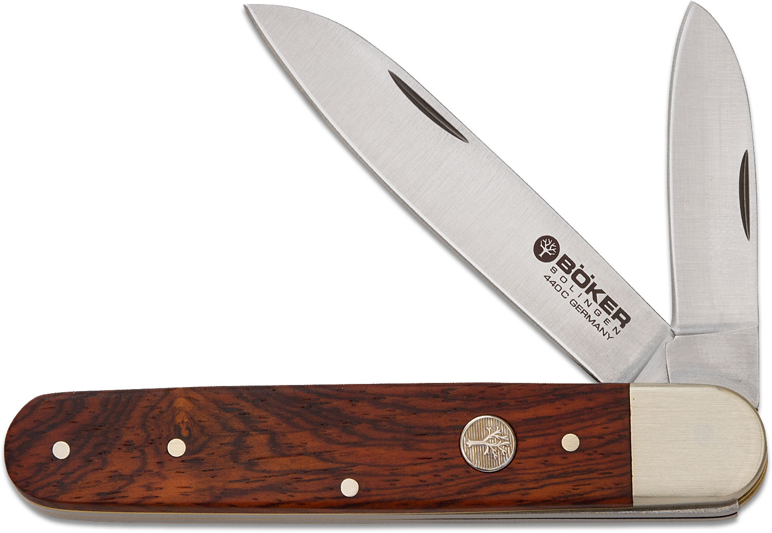 Boker Enigma Two Blade Pocket Knife, Cocobolo Wood Handles ...