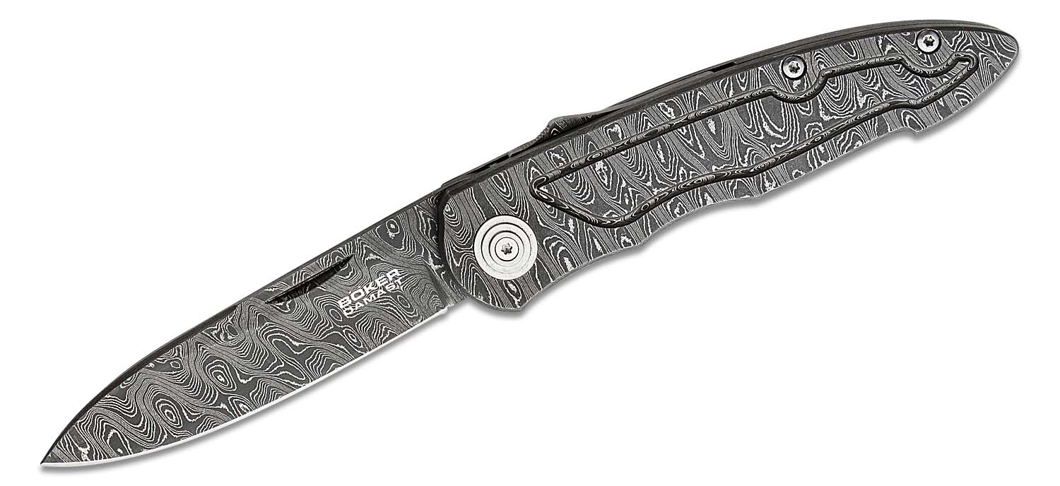 Reviews and Ratings for Boker Special Run Merlin Damascus Folding Knife ...