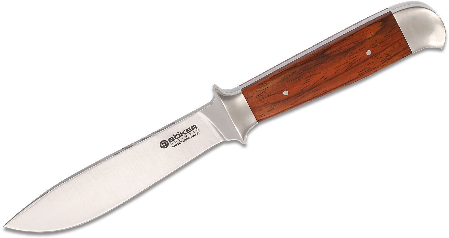 Boker Ranger's Nicker Hunter Fixed Blade Knife 4.375" Satin, Cocobolo ...