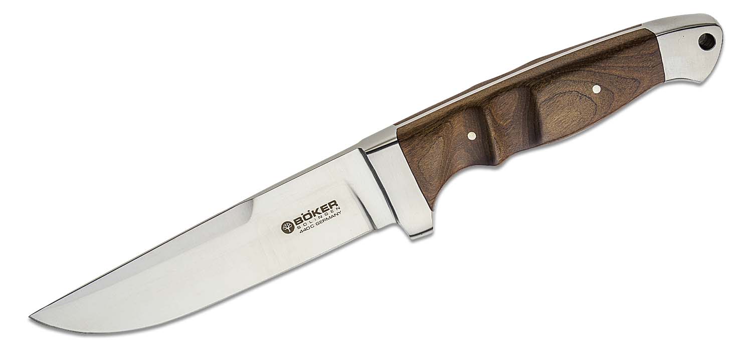Boker Vollintegral XL 2.0 Fixed 5.75" Blade, Maple Wood Handles ...
