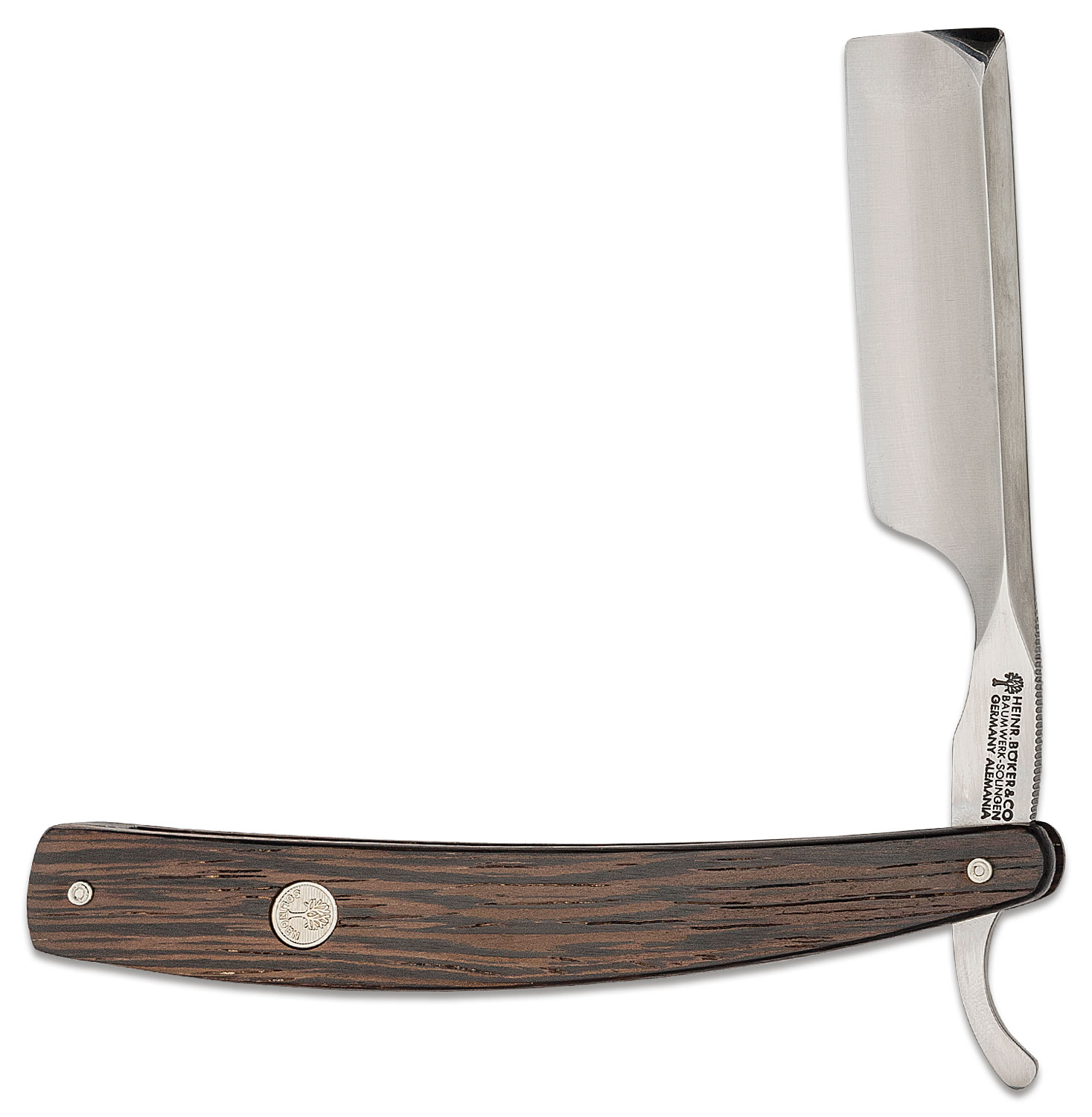 Boker The Celebrated Wenge Straight Razor 6/8" Carbon Steel Blade ...