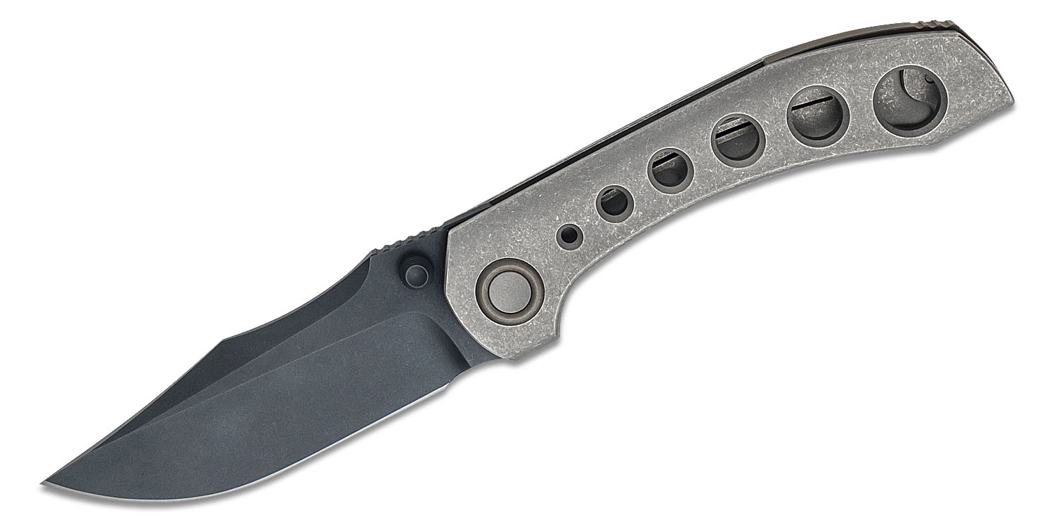 Brian Brown Knives Raptor v2 Folding Knife 3.5" M390 Black PVD Harpoon ...