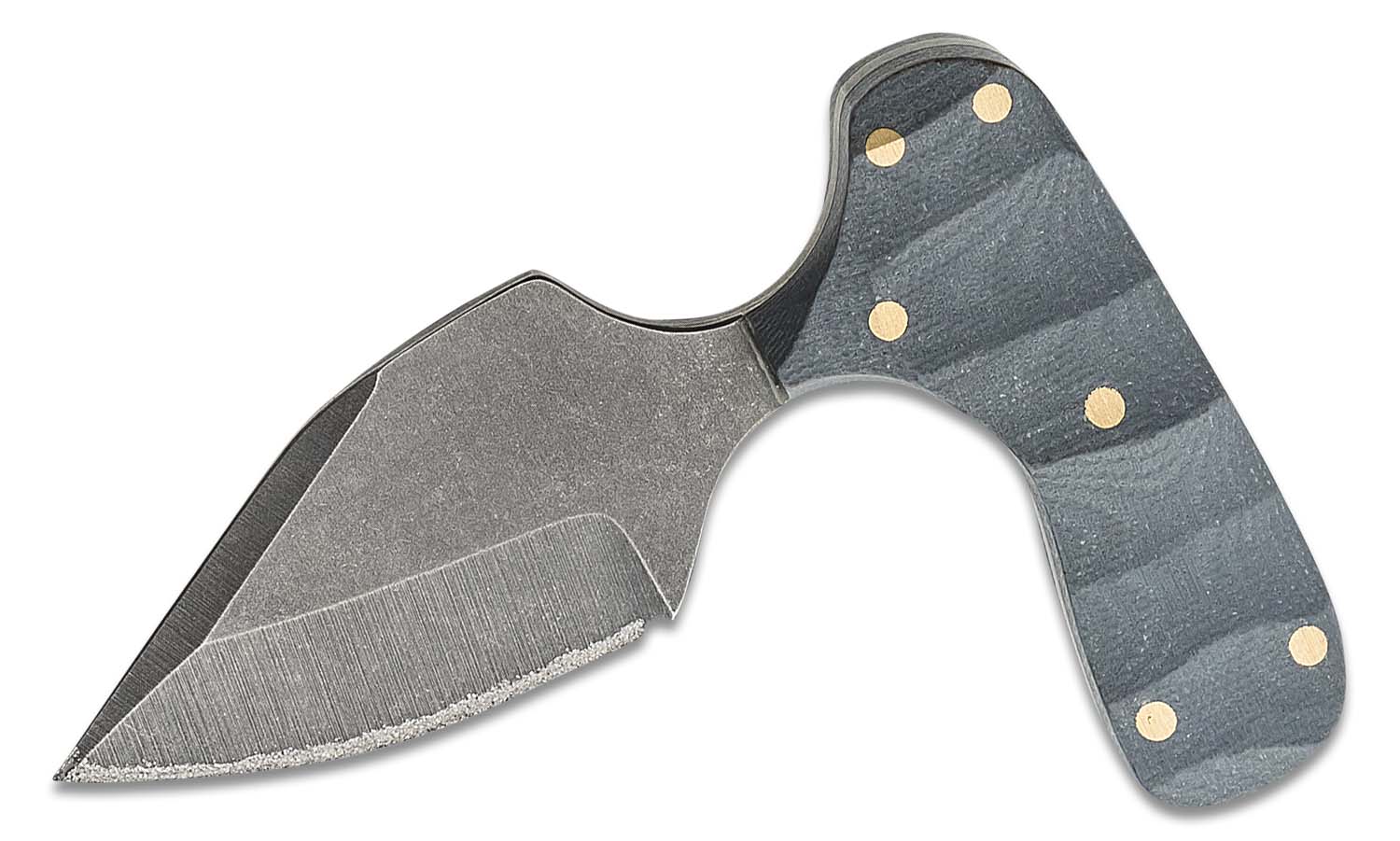 Brock Blades Custom Push Dagger Fixed Blade Knife 2.75" Titanium Acid ...