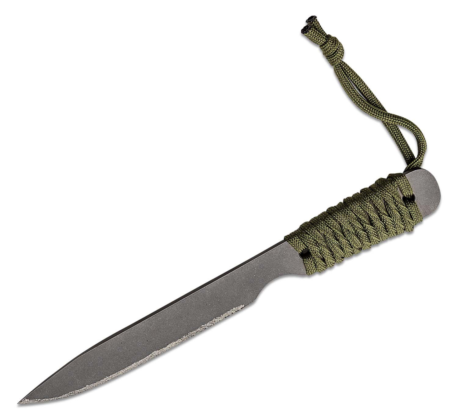 Brock Blades Custom Thin Utility Fixed Blade Knife 4" Titanium Acid ...