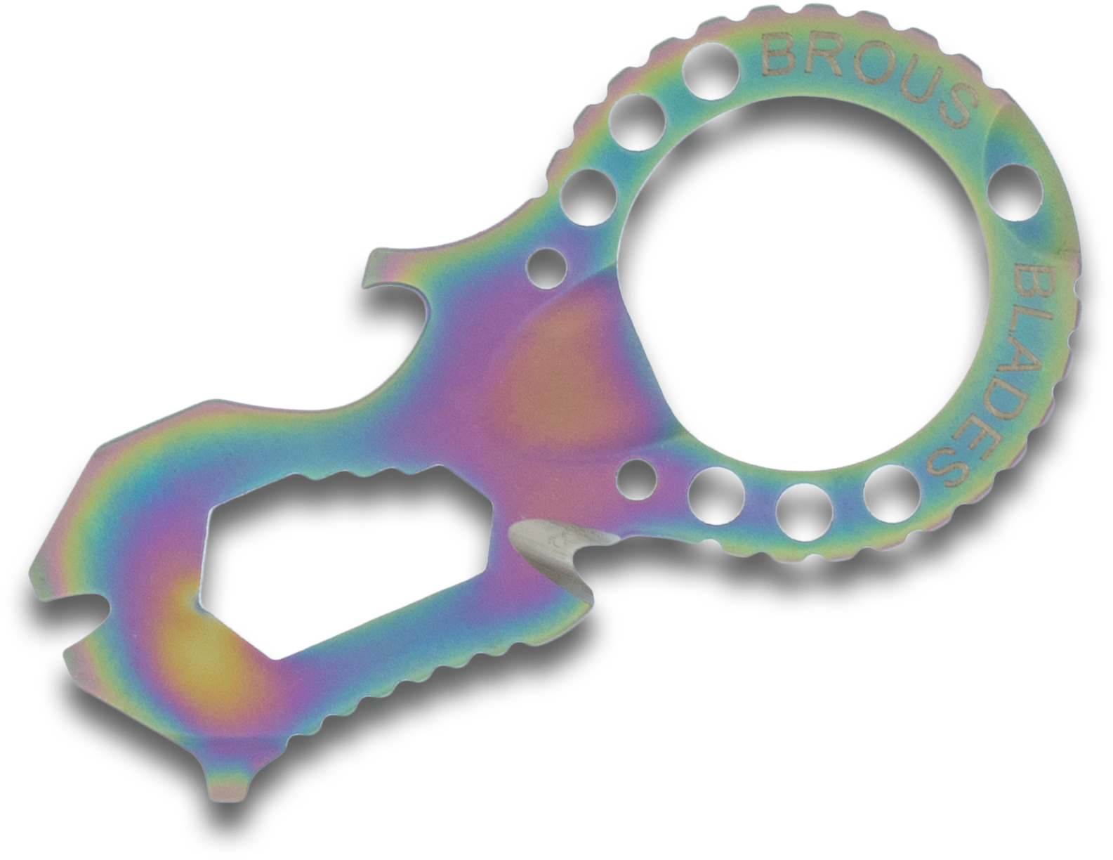 Brous Blades BMT Brous Multi-Tool, Tri-Color - KnifeCenter - Discontinued