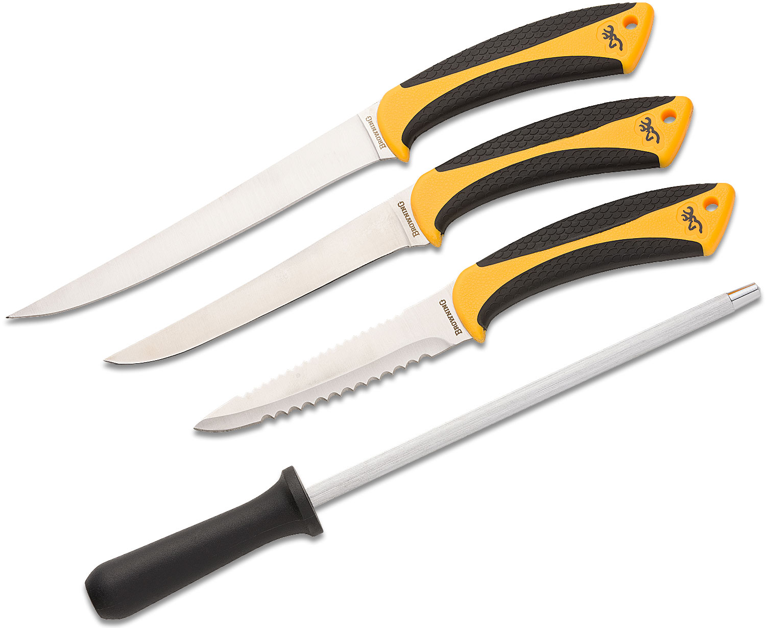 Browning White Water 5 Piece Fish Fillet Kit, Orange Polymer Handles ...