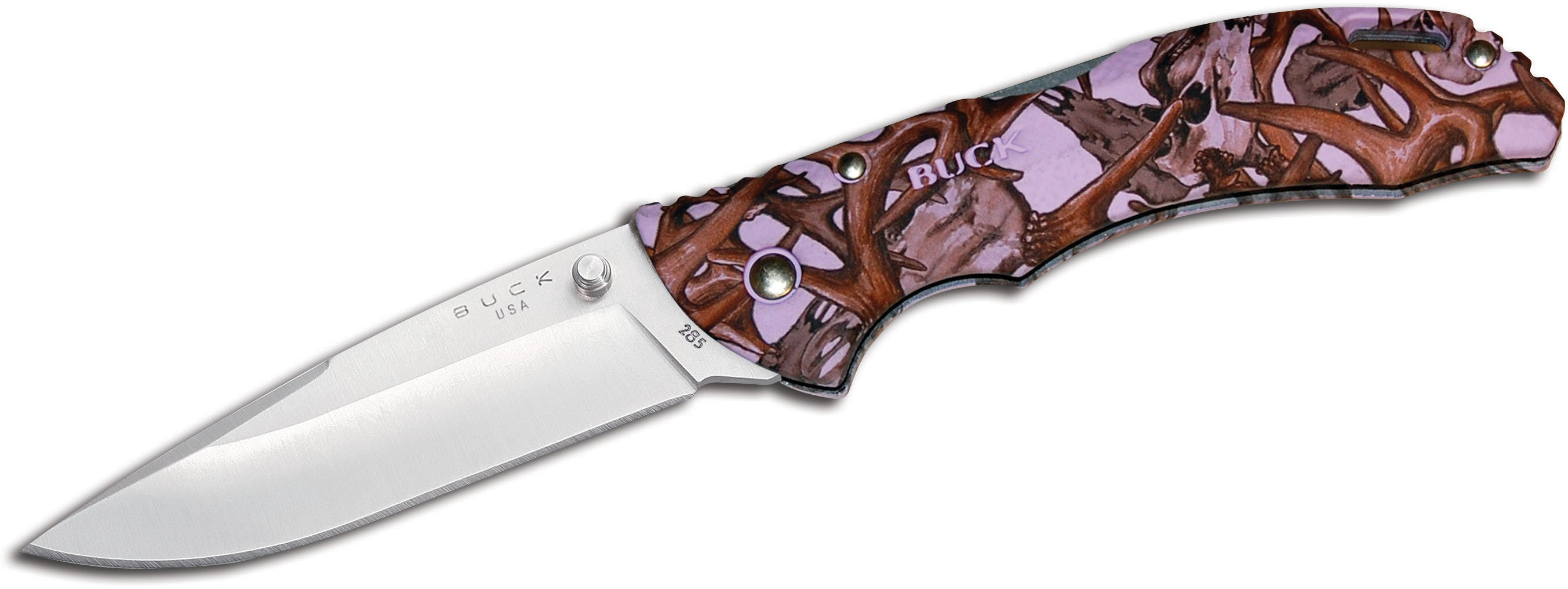 Buck 285 Bantam BLW Folding Knife 3-1/8" Blade, Lavender Head Hunterz ...