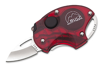 Buck Metro LED Knife With Light and Key Ring Loop Red Handle ...