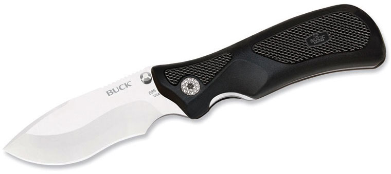 Buck 595 Folding ErgoHunter 3" 420HC Blade, Black Nylon Handles ...