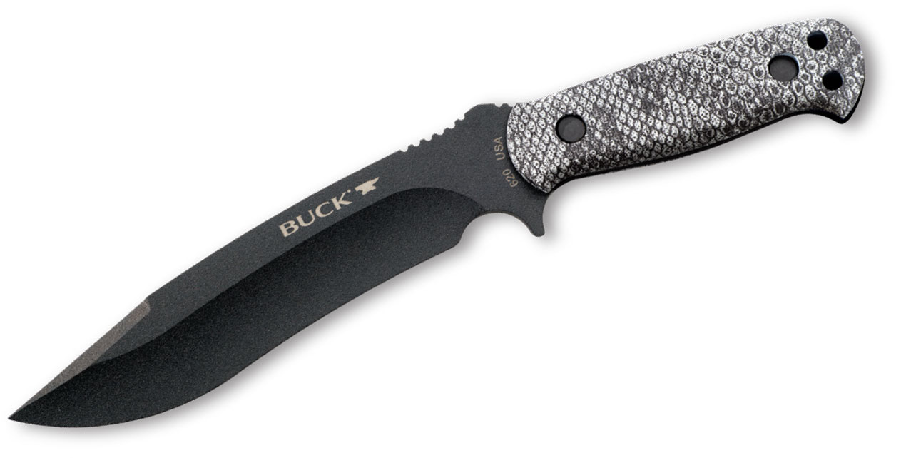 Buck 620 Reaper Fixed 6-3/4" Blade, Viper Snakeskin Handles ...
