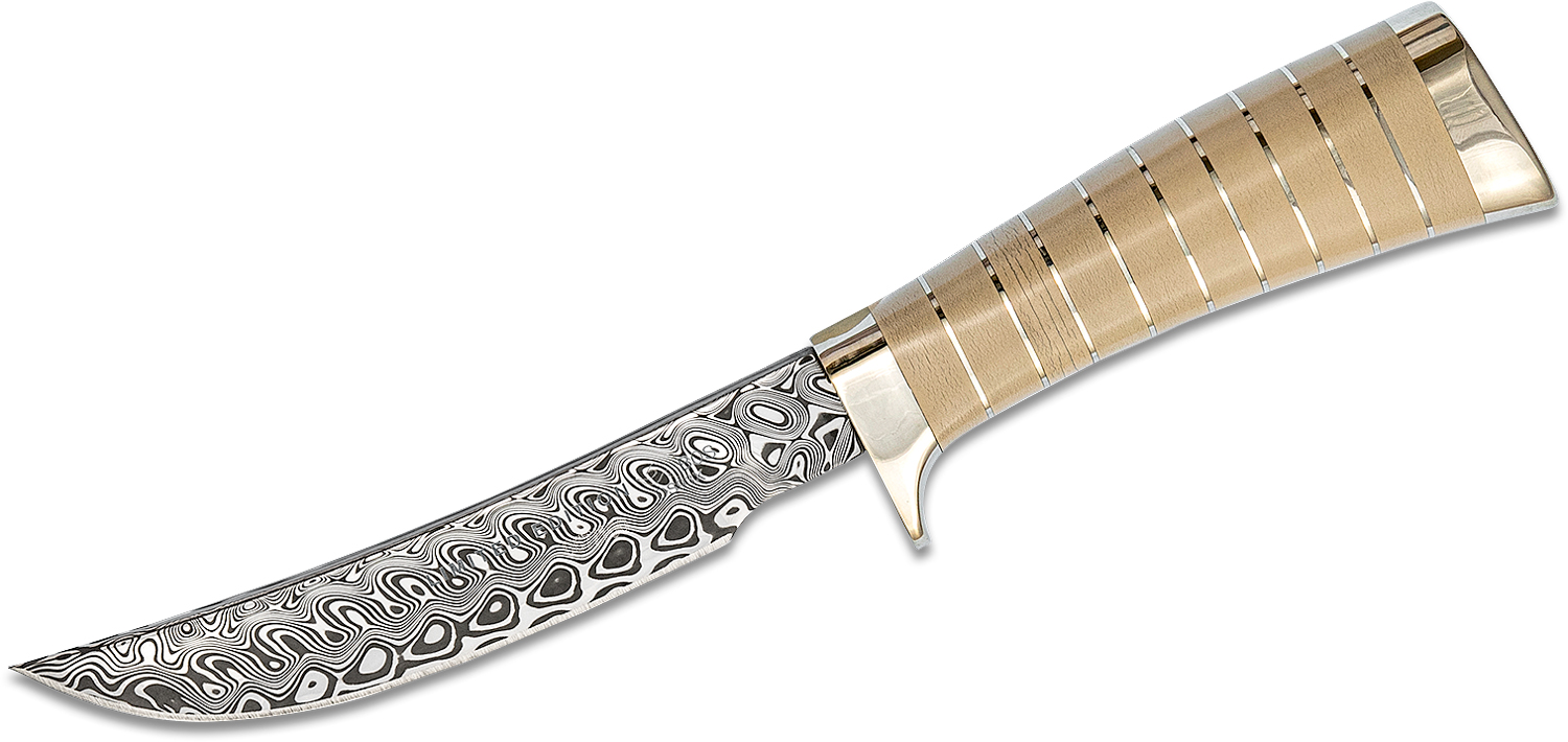 Buck 907 Legacy Collection Expert Hunter Fixed 5.125" Damasteel Blade ...
