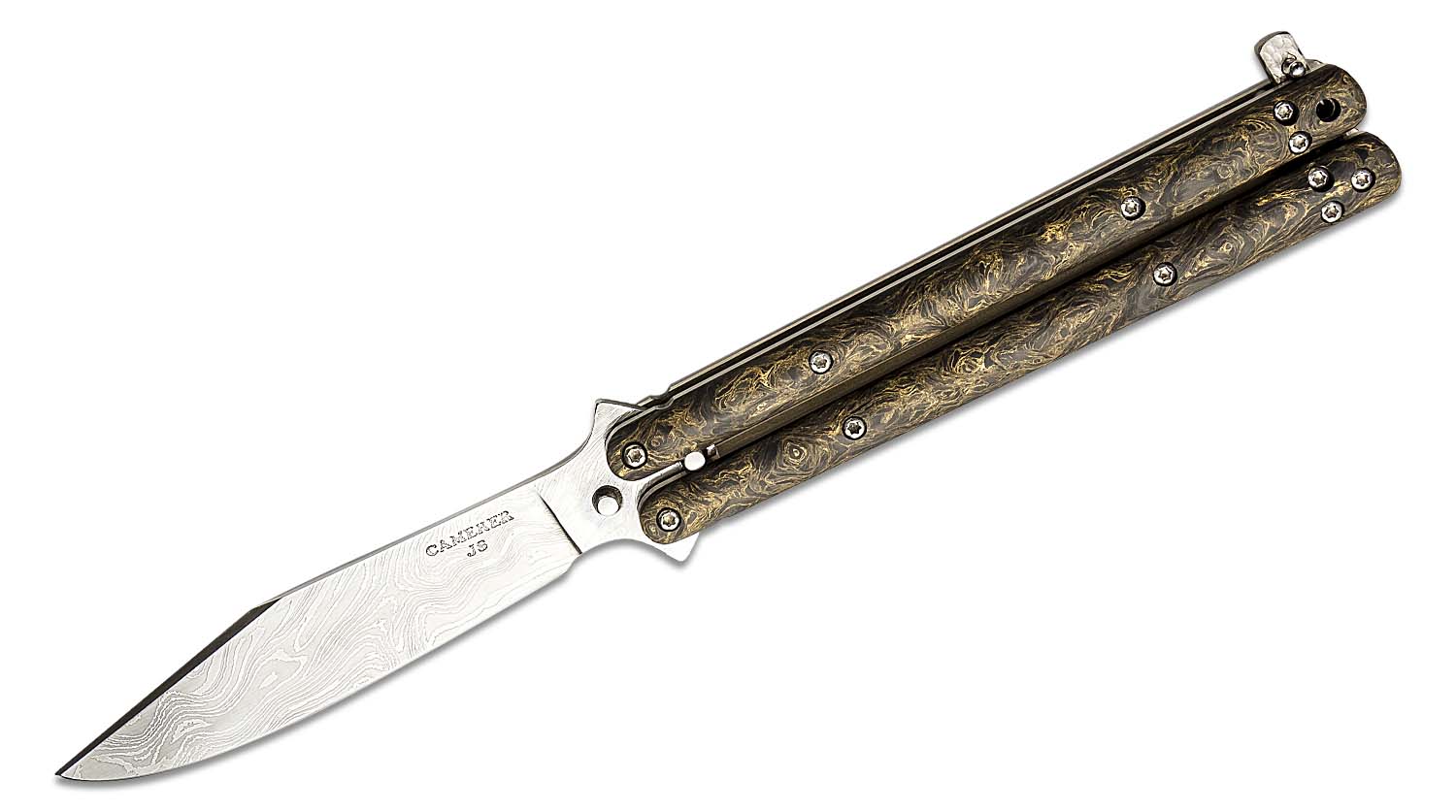 Craig Camerer Custom Balisong Butterfly Knife 4.625" Camerer 1080/15N20 ...