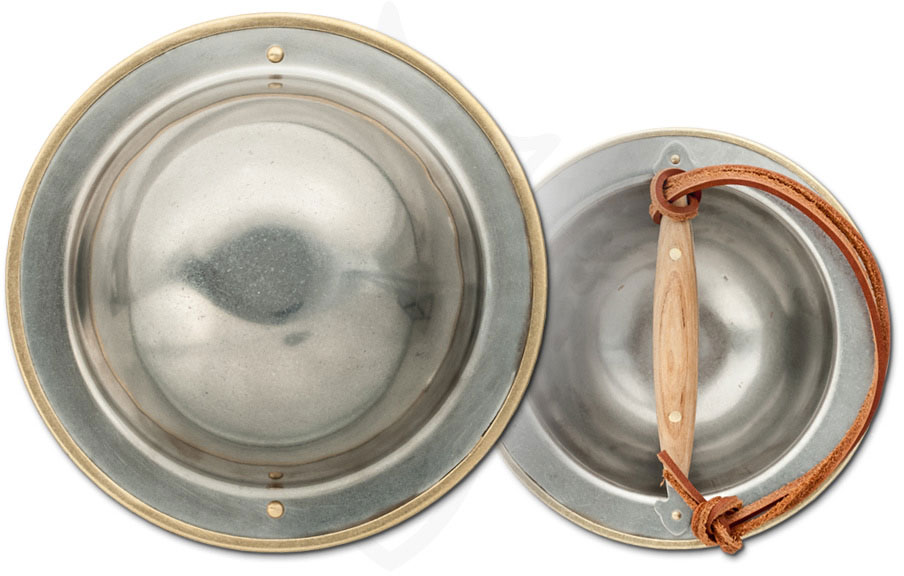 Kingston Arms Small Stainless Steel Buckler 6.5" Overall - KnifeCenter ...